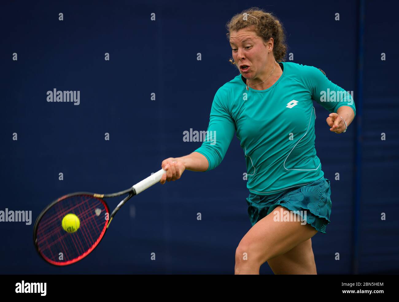 Anna-Lena Friedsam of Germany in action during her second-round match ...