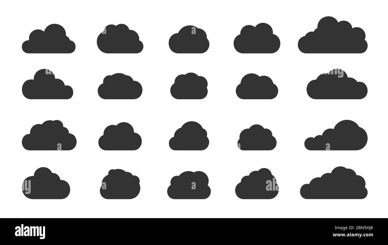 Black Cloud Vector