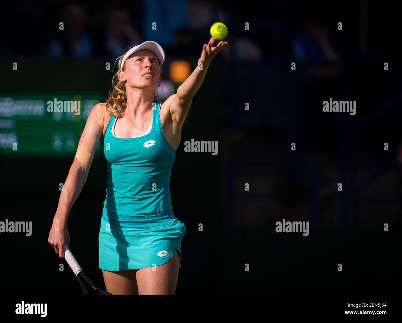 Ekaterina Alexandrova of Russia in action during her quarter-final ...