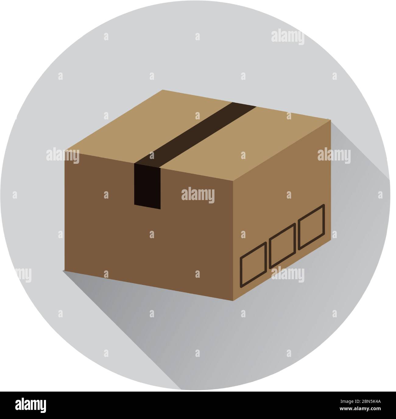 box carton delivery service isolated icon Stock Vector Image & Art - Alamy