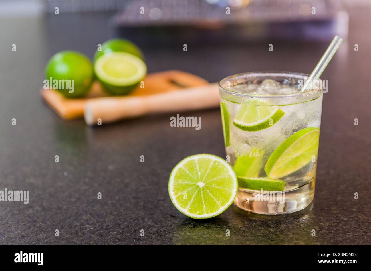 Caipirinha, traditional Brazilian alcoholic drink, typical drink made ...