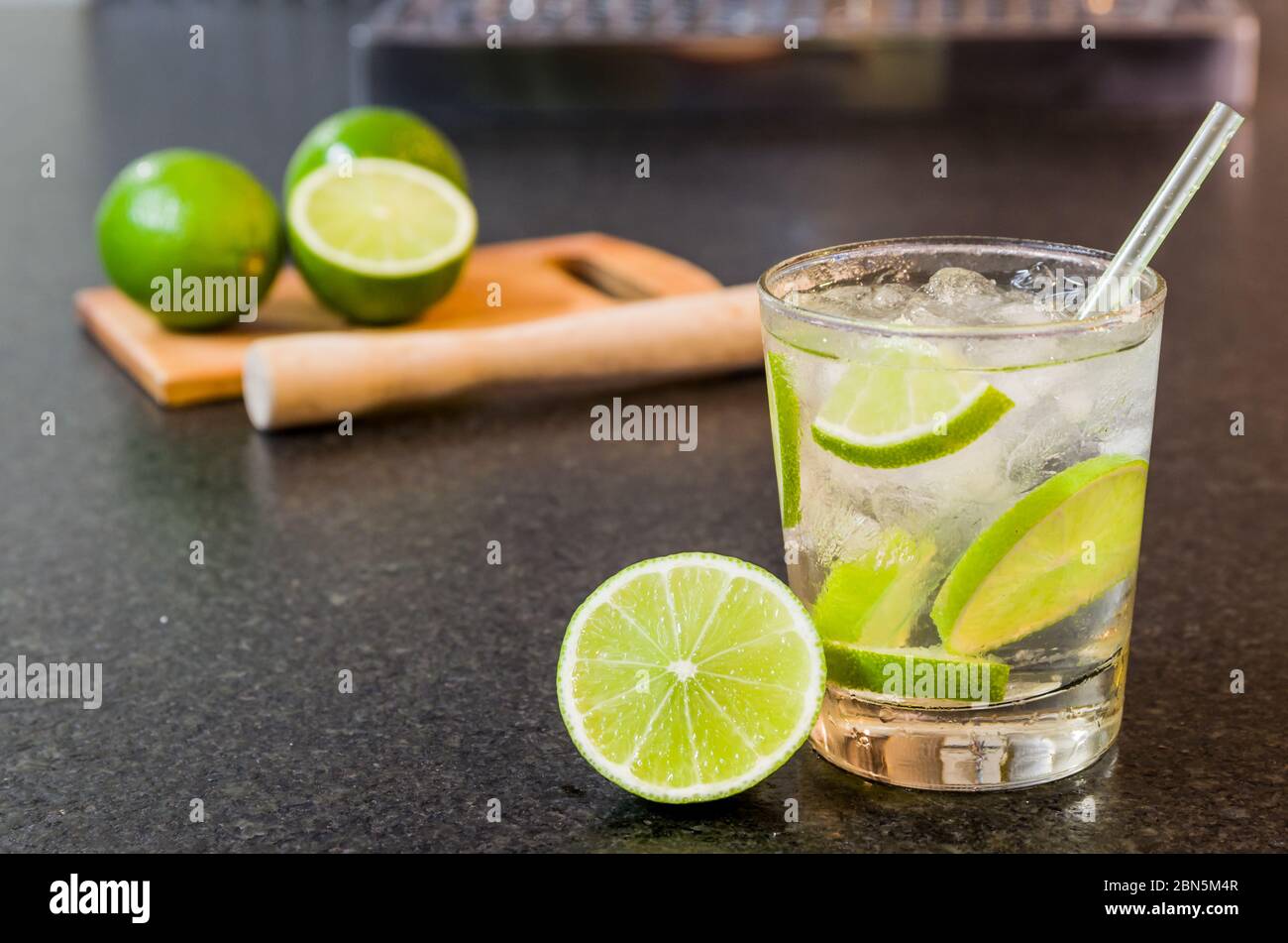 Caipirinha, traditional Brazilian alcoholic drink, typical drink made ...