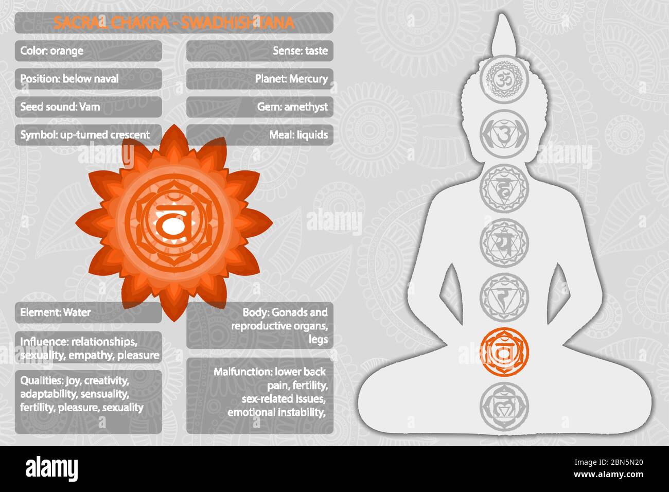 Chakras symbols with description of meanings infographic Stock Vector ...
