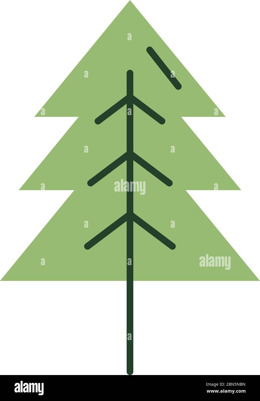 pine tree flat style icon Stock Vector Image & Art - Alamy