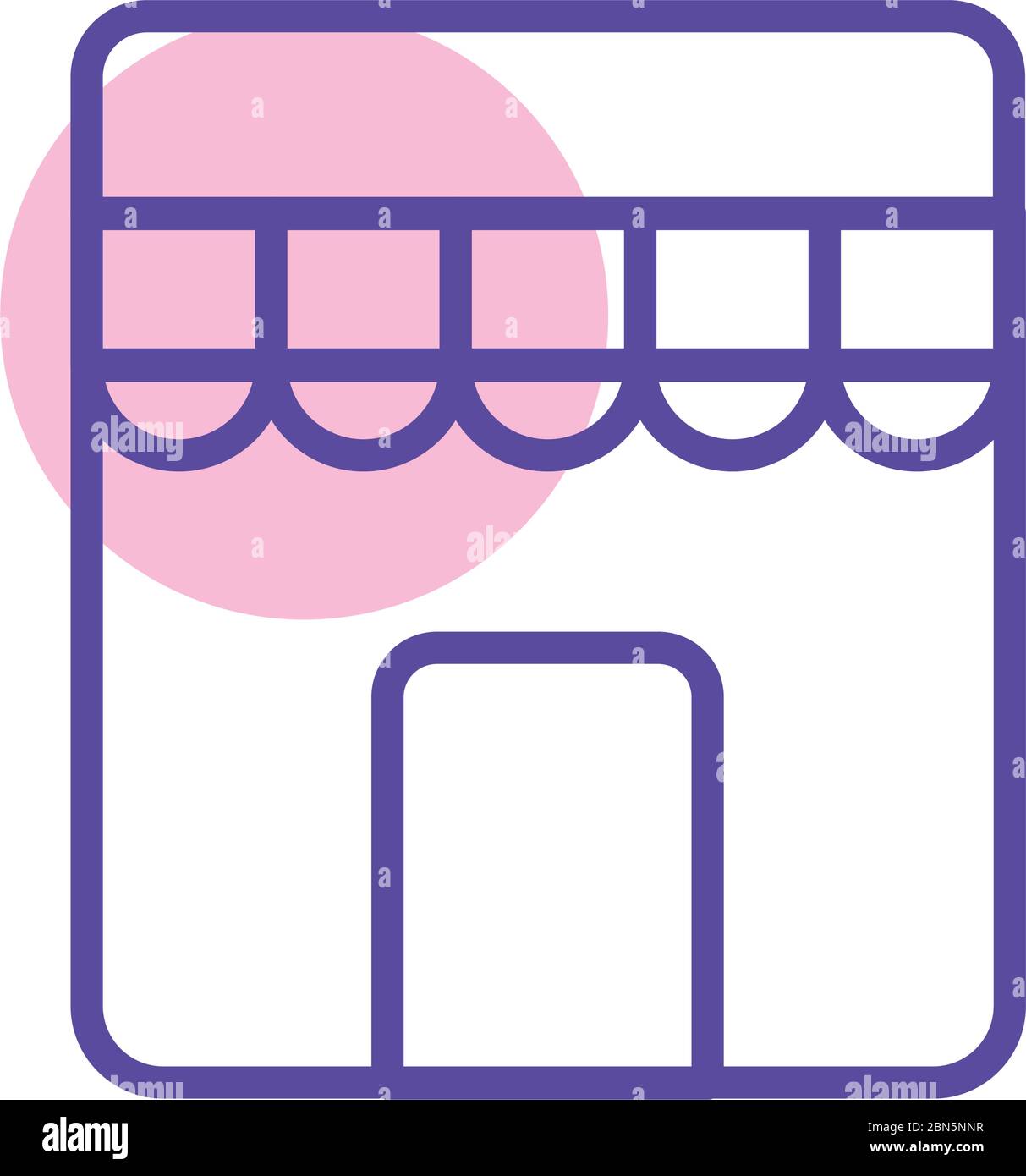 Modern facade open windows Stock Vector Images - Alamy