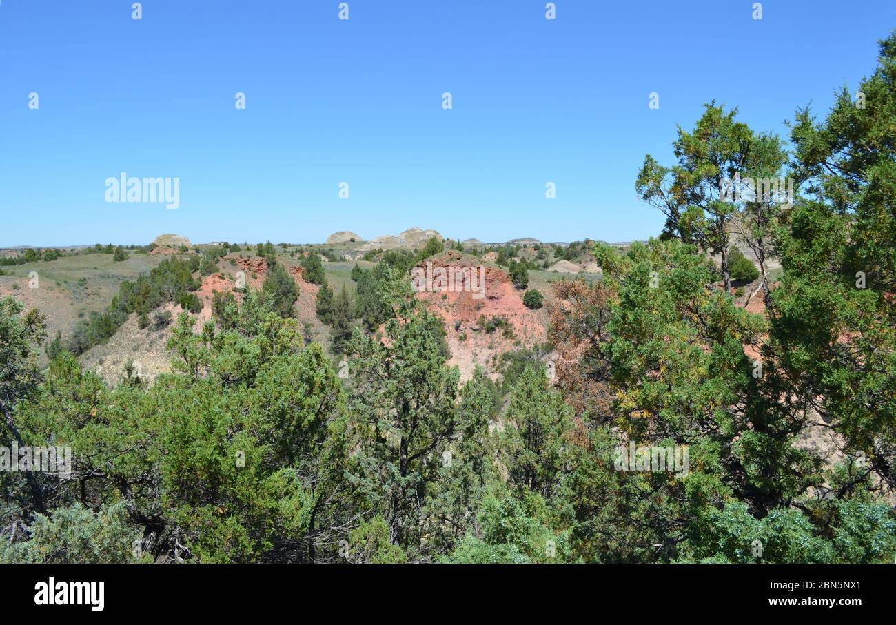 Late Spring in the North Dakota Badlands: Overlooking Scoria Point ...