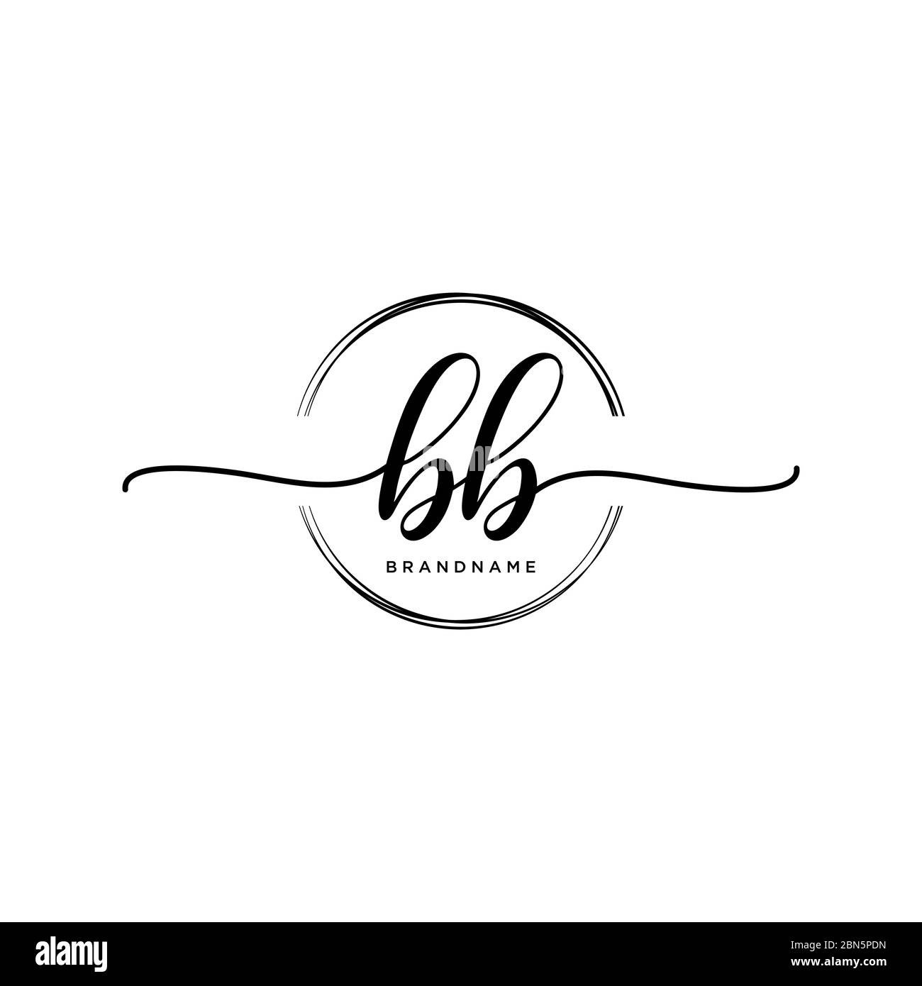 Initial logo bb vector vectors hi-res stock photography and images - Alamy