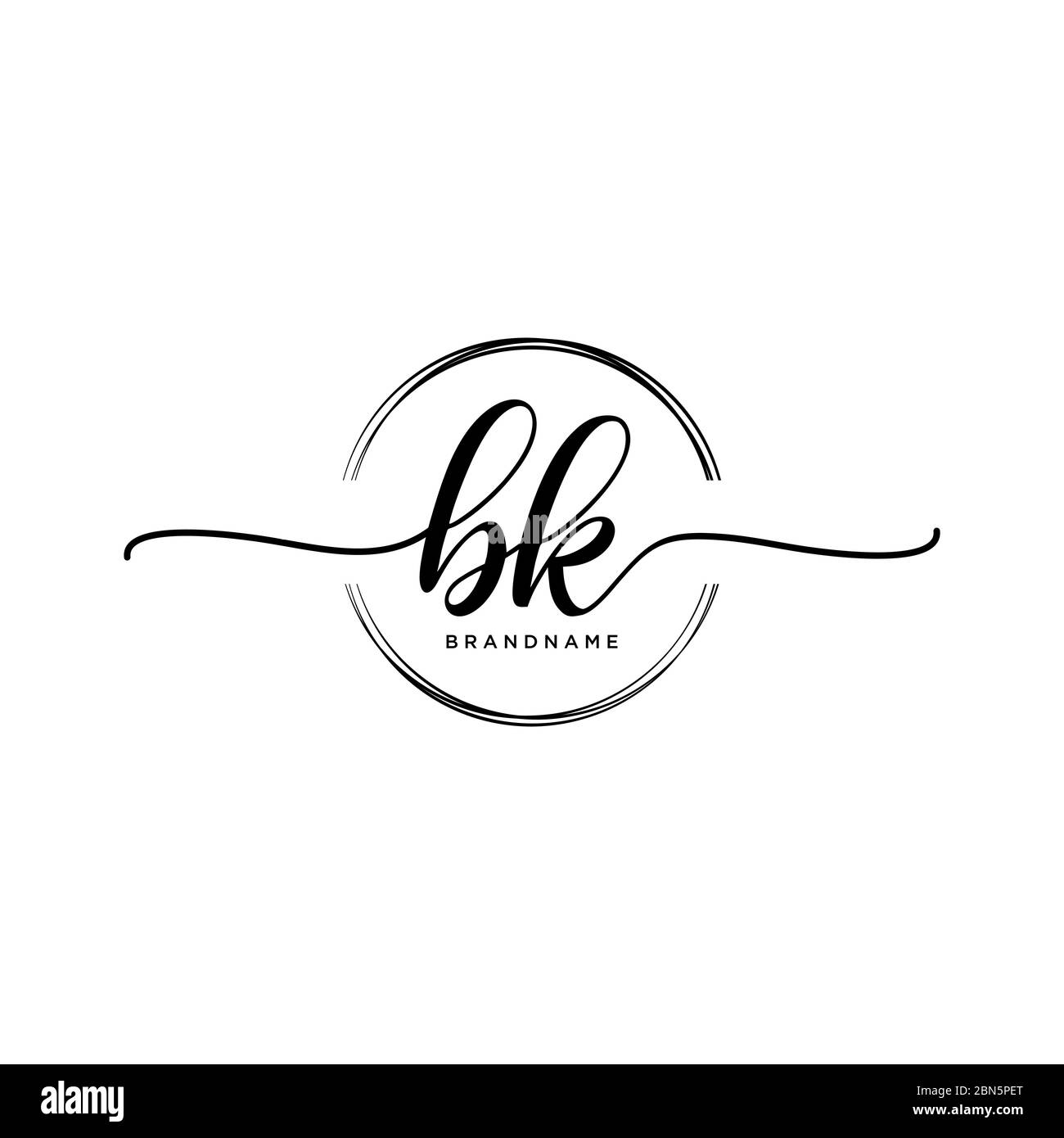 Bk initials logo Cut Out Stock Images & Pictures - Alamy