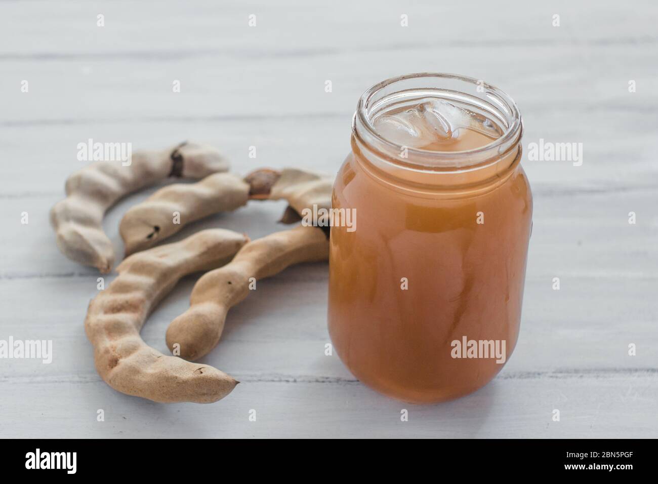 Tamarindo drink, tamarind water. sweet juice in mexico Stock Photo - Alamy