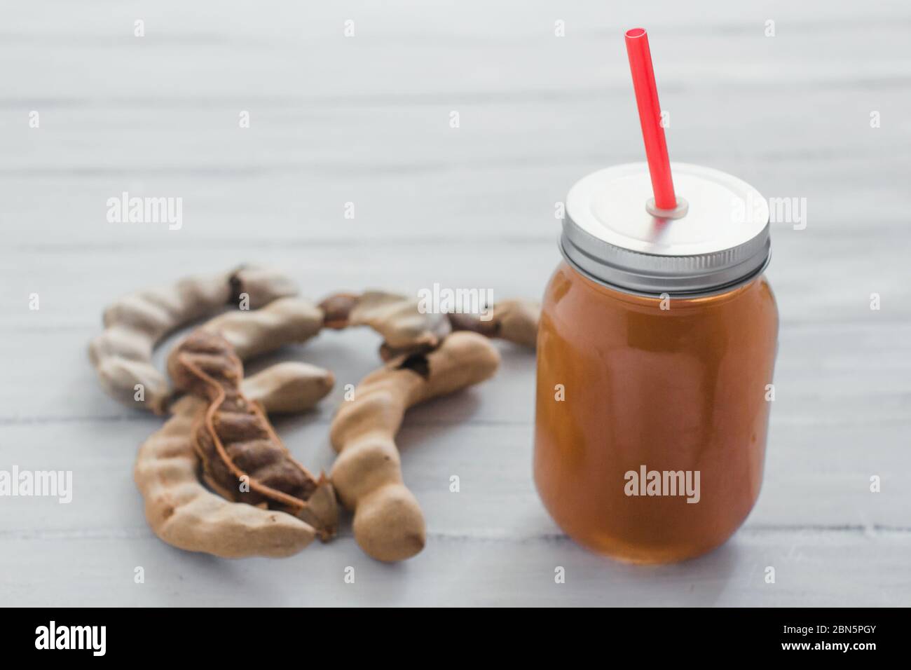 Tamarindo drink, tamarind water. sweet juice in mexico Stock Photo - Alamy