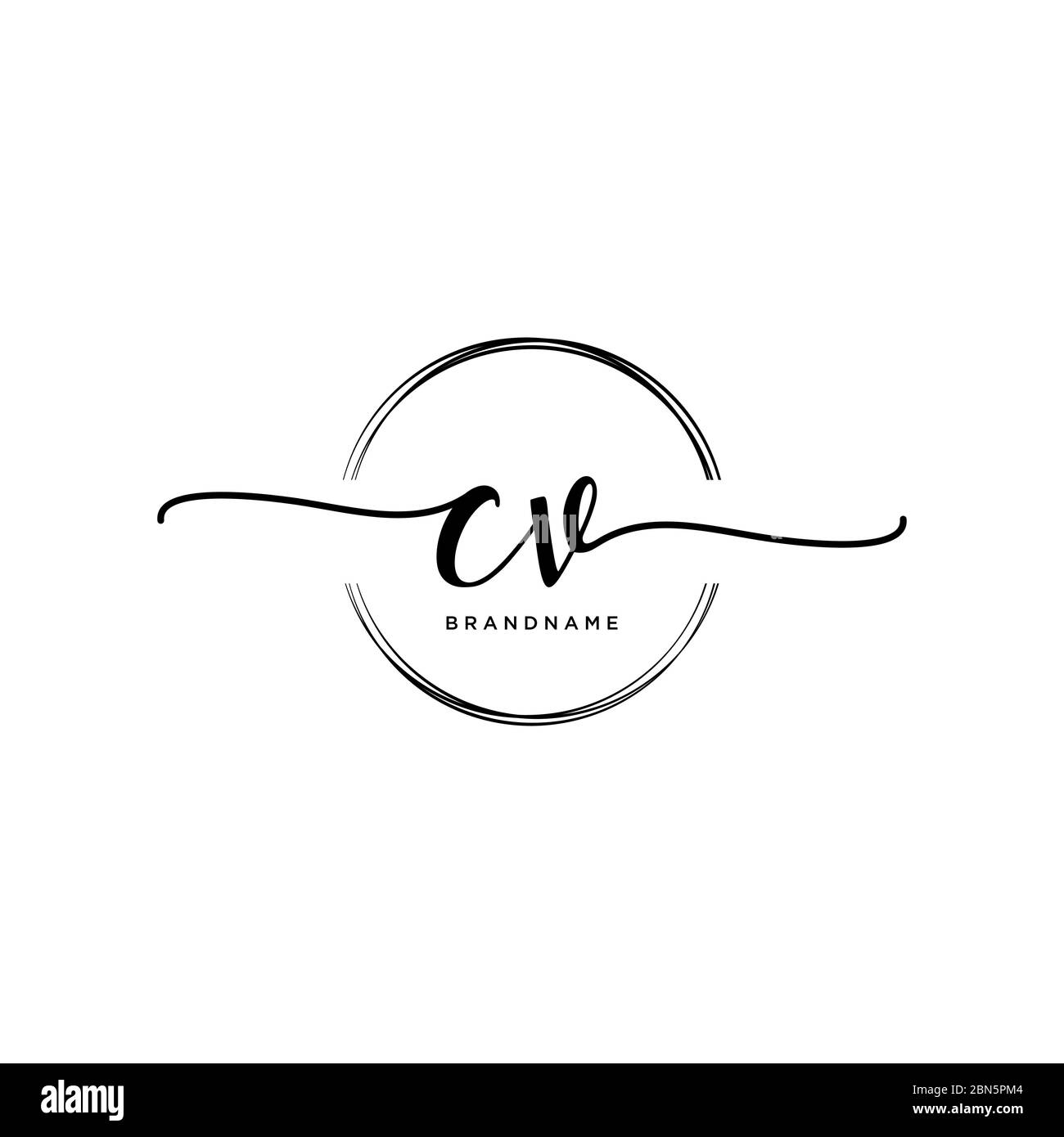 Initial cv vector vectors hi-res stock photography and images - Alamy