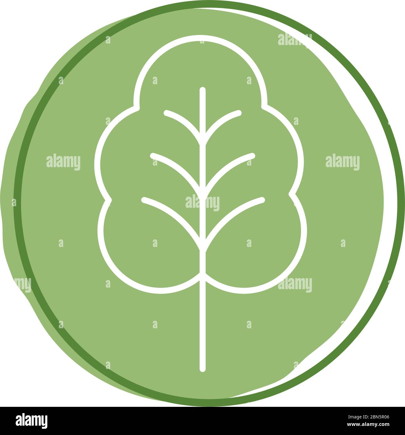 leaf plant block style icon Stock Vector Image & Art - Alamy