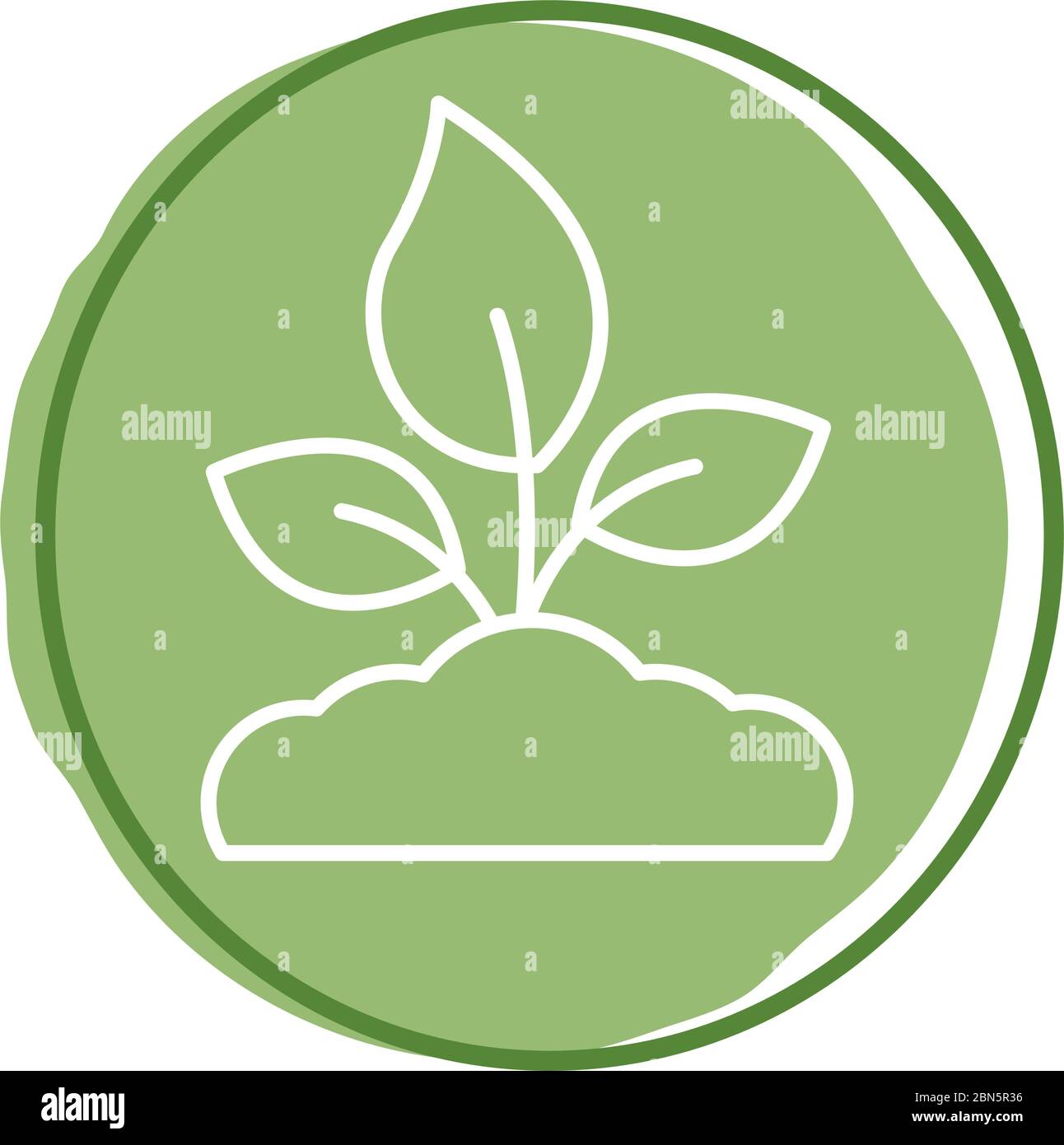 leafs plant block style icon Stock Vector Image & Art - Alamy