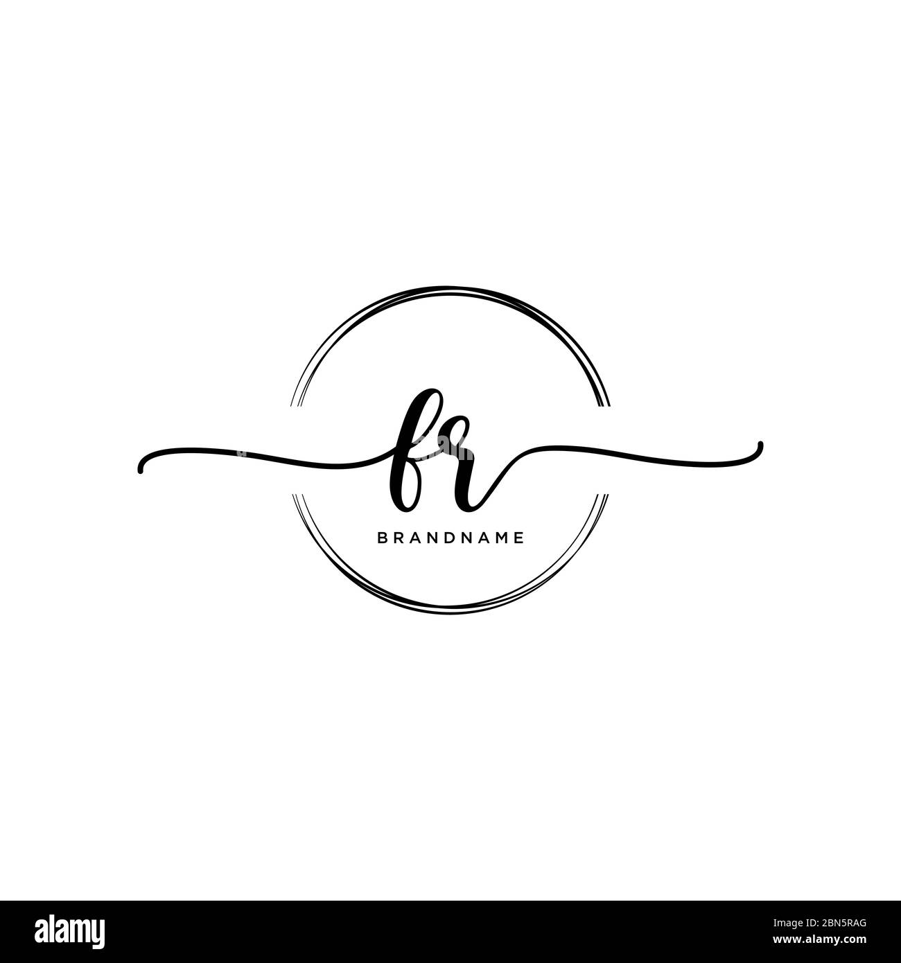 Initial letter fr Stock Vector Images - Alamy