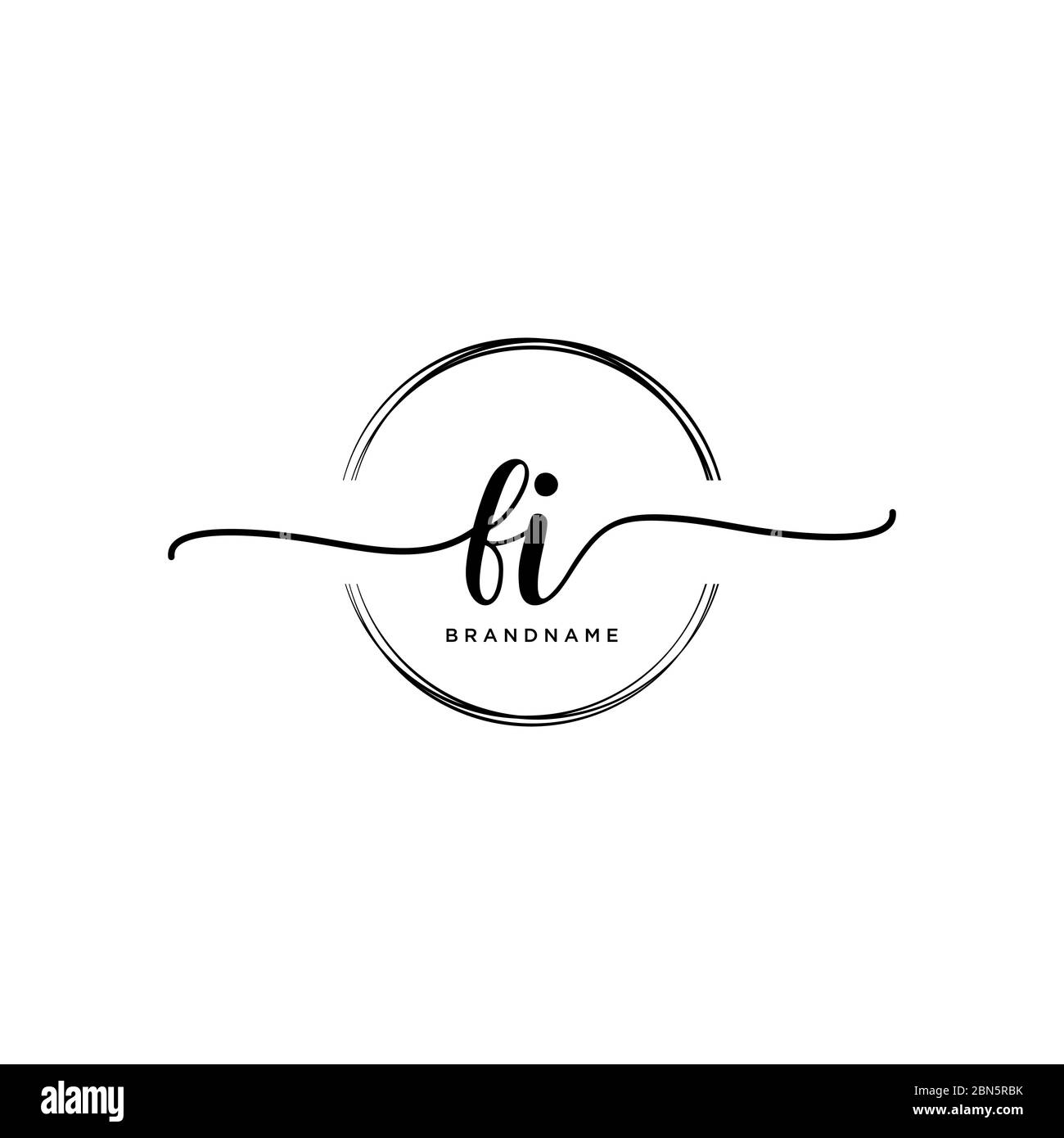Letter fi logo Black and White Stock Photos & Images - Alamy