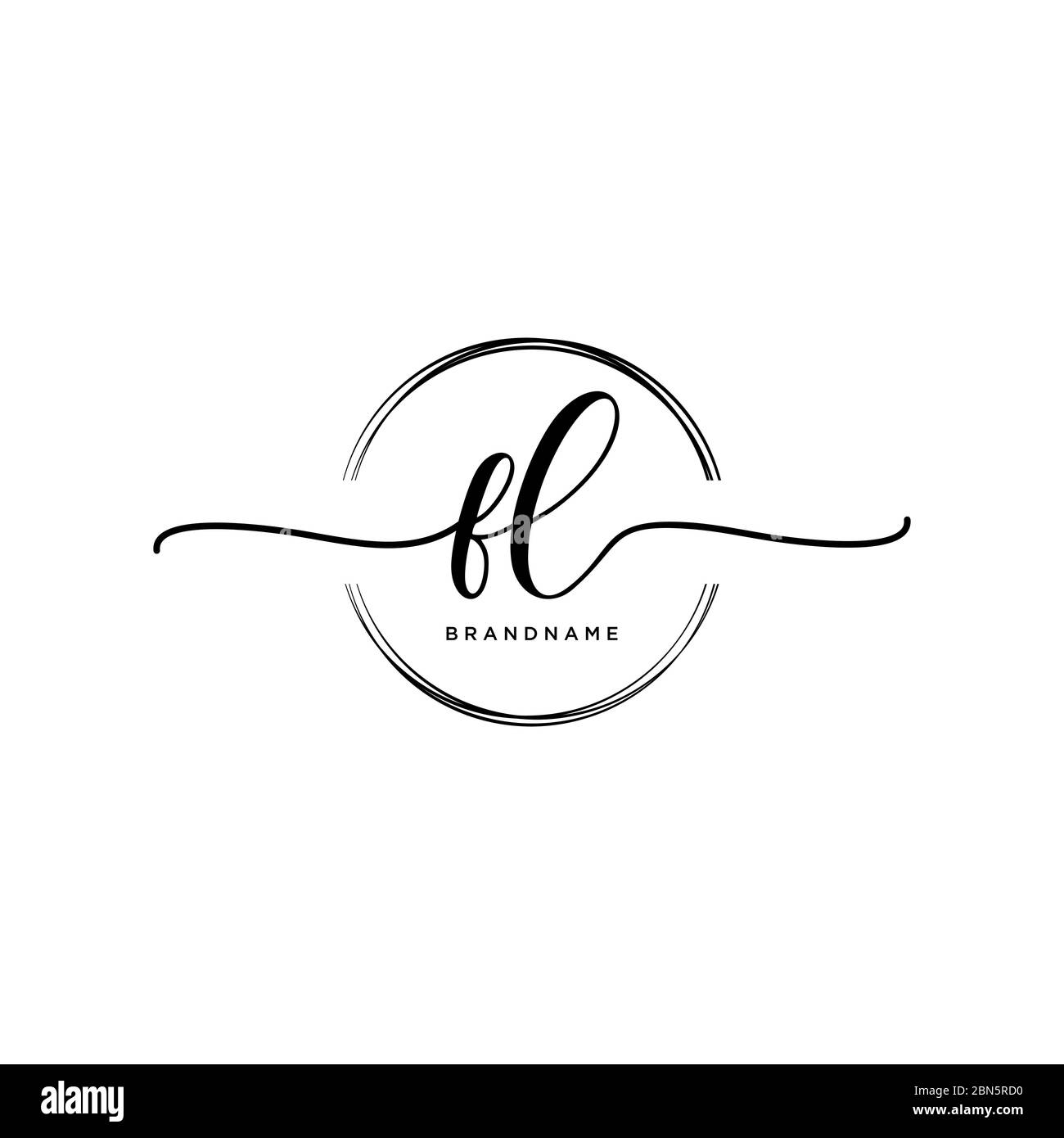 Fl initials logo Stock Vector Images - Alamy