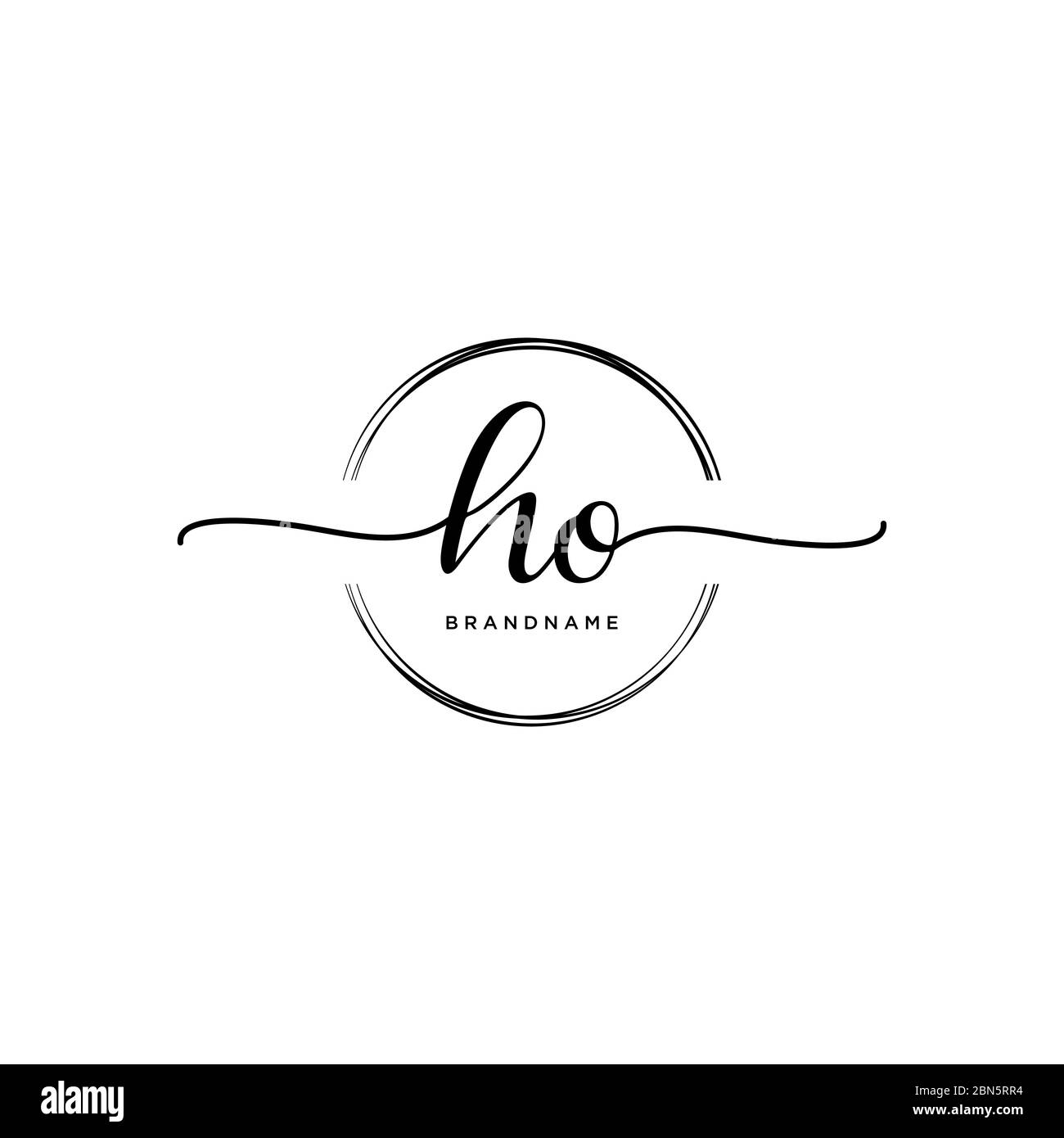 Ho initials logo hi-res stock photography and images - Alamy
