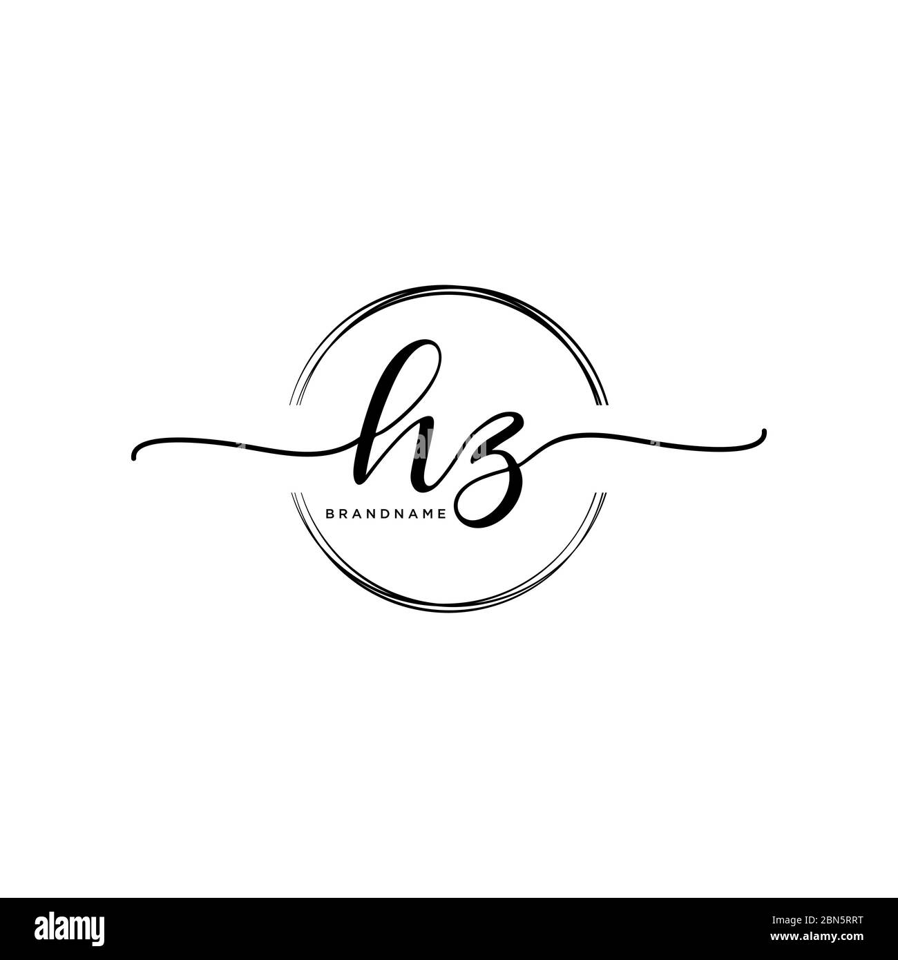Hz initials logo hi-res stock photography and images - Alamy