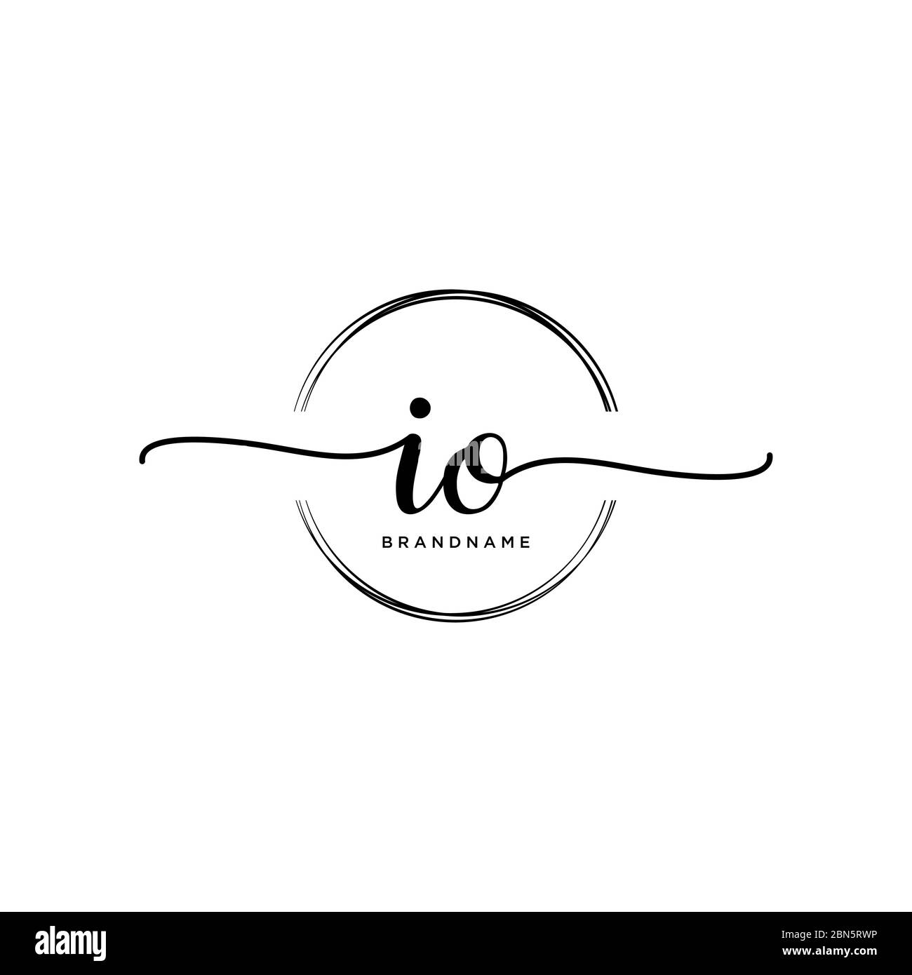 Letter io logo hi-res stock photography and images - Alamy