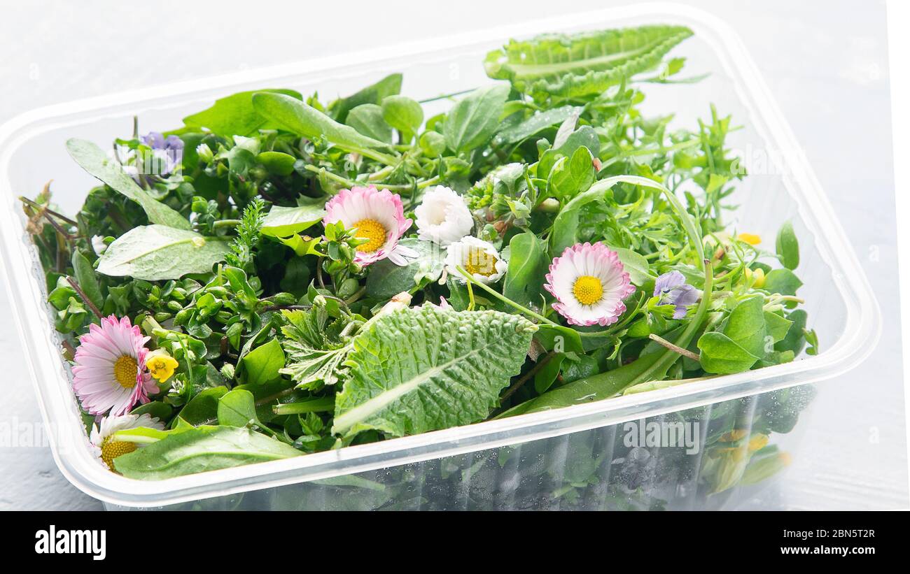 Mixed edible flowers hi-res stock photography and images - Alamy