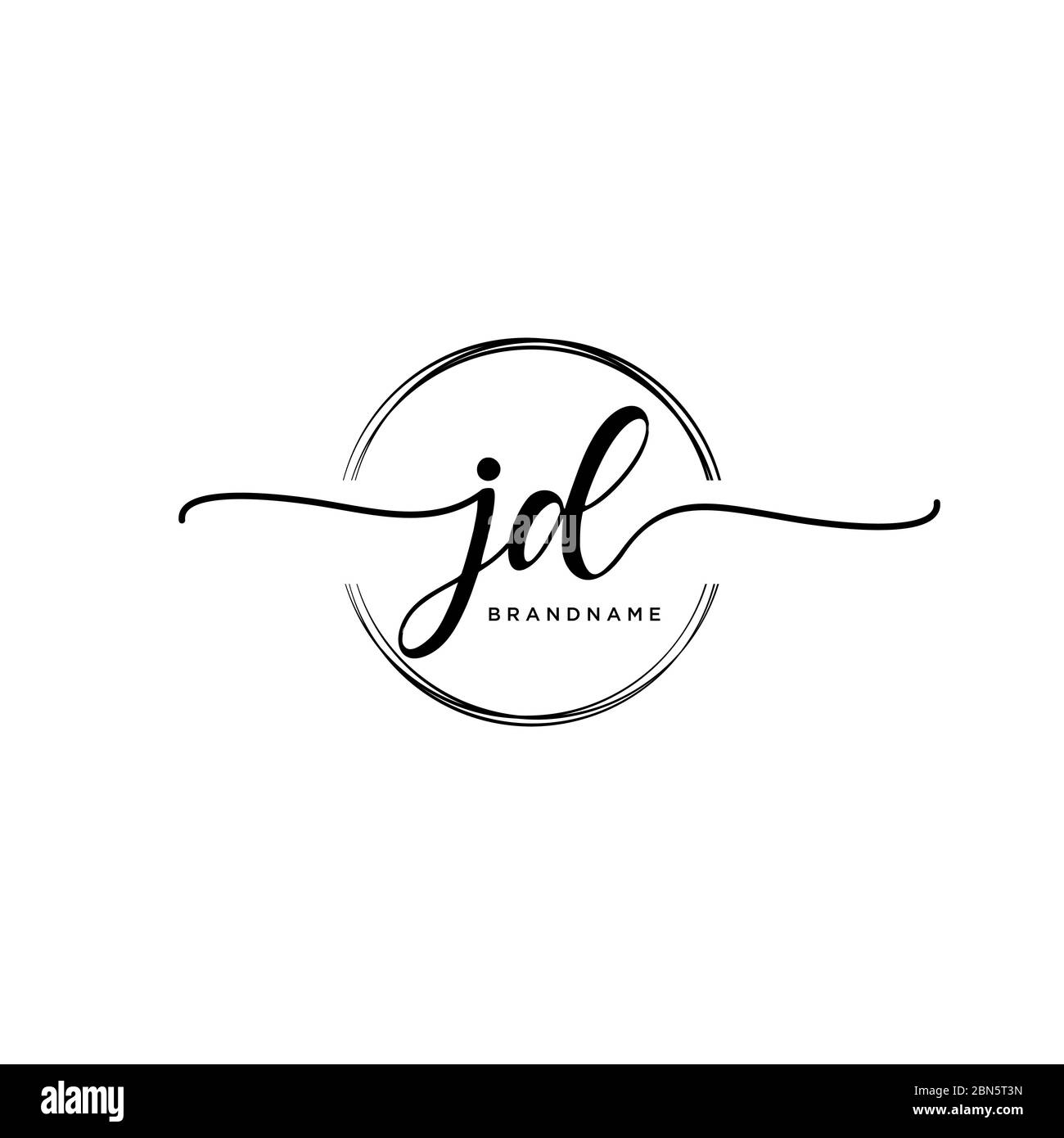 Jd initials logo hi-res stock photography and images - Alamy