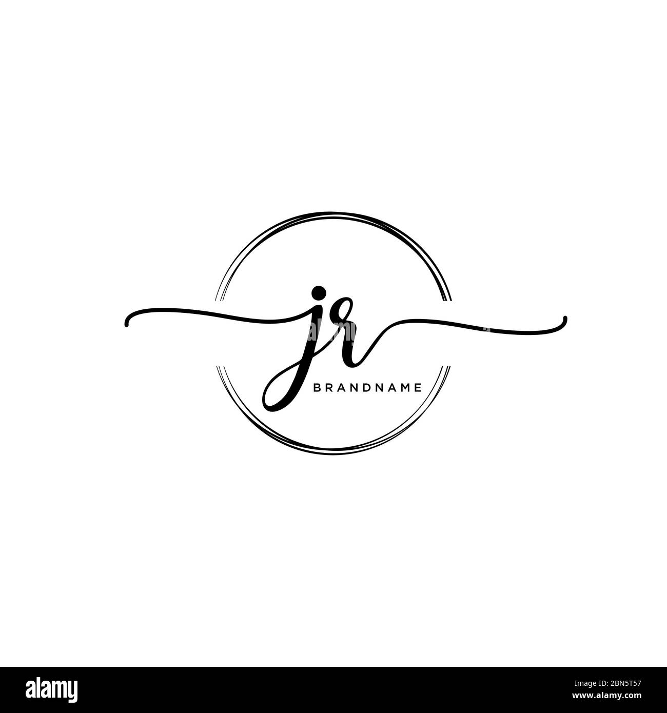 Initial jr logo vector vectors hi-res stock photography and images - Alamy