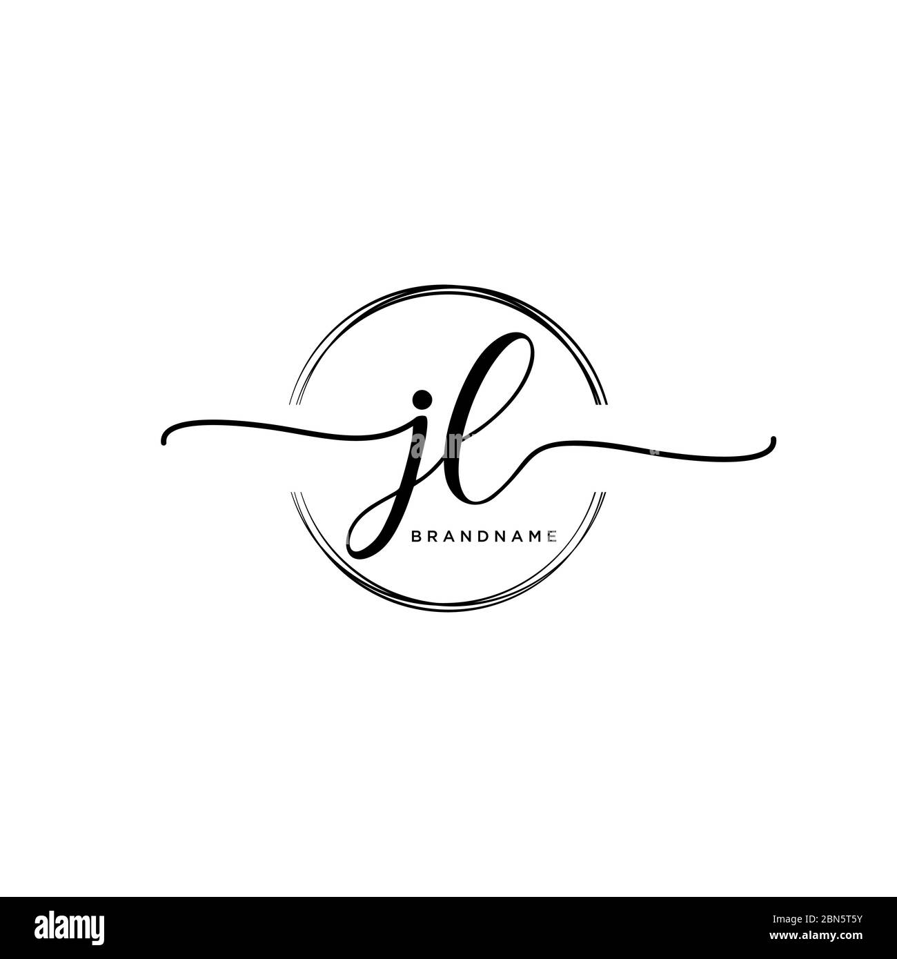 Jl letter monogram hi-res stock photography and images - Alamy