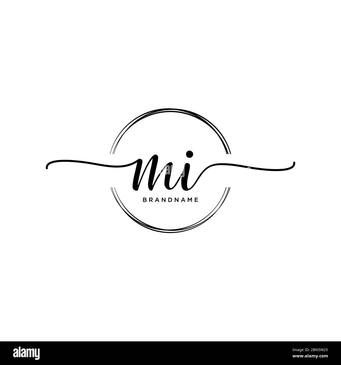 Letter mi logo Cut Out Stock Images & Pictures - Alamy