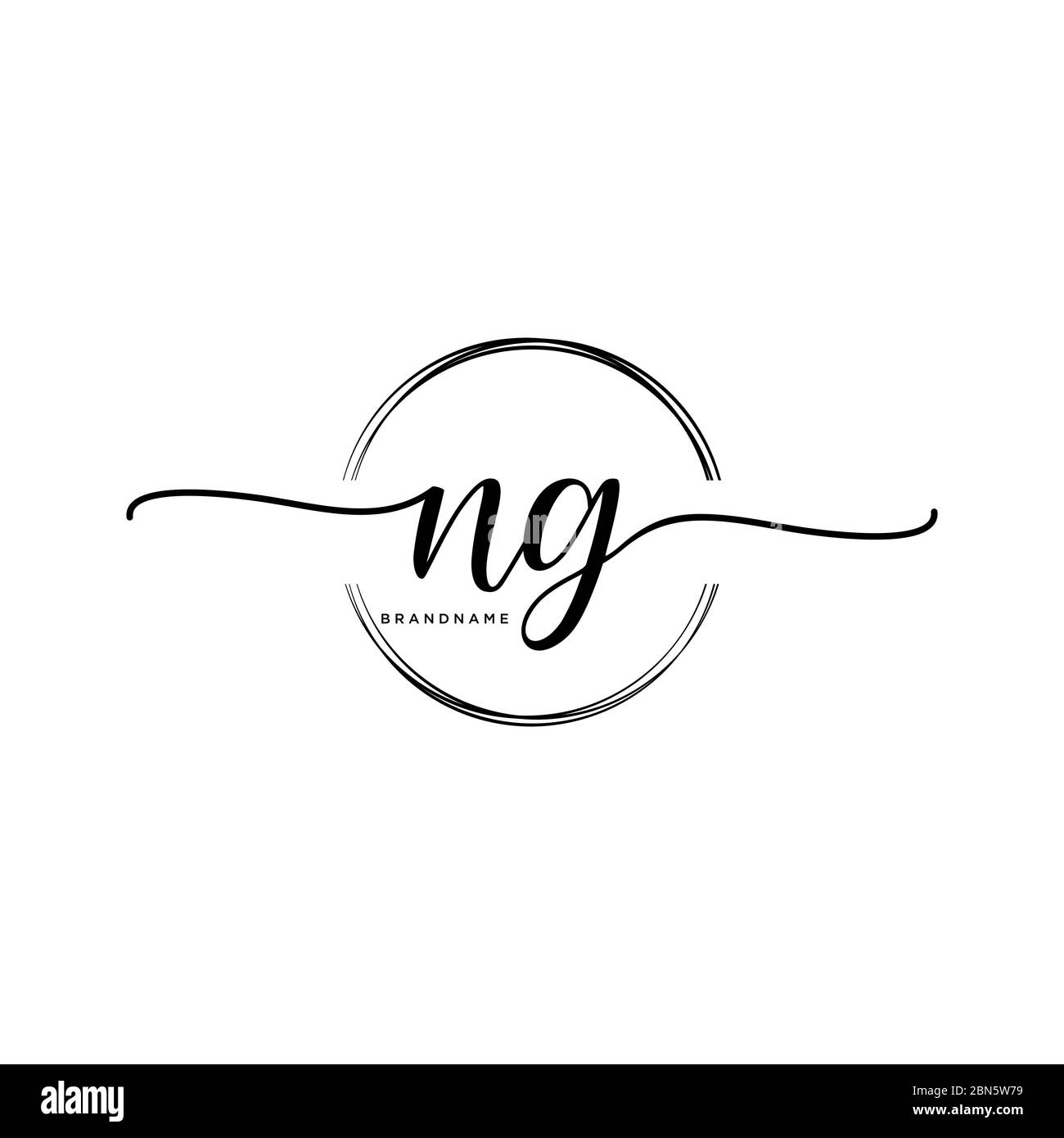 Ng initials logo hi-res stock photography and images - Alamy
