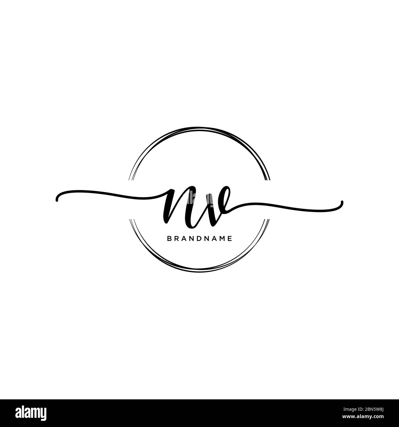 Nv initials logo Cut Out Stock Images & Pictures - Alamy