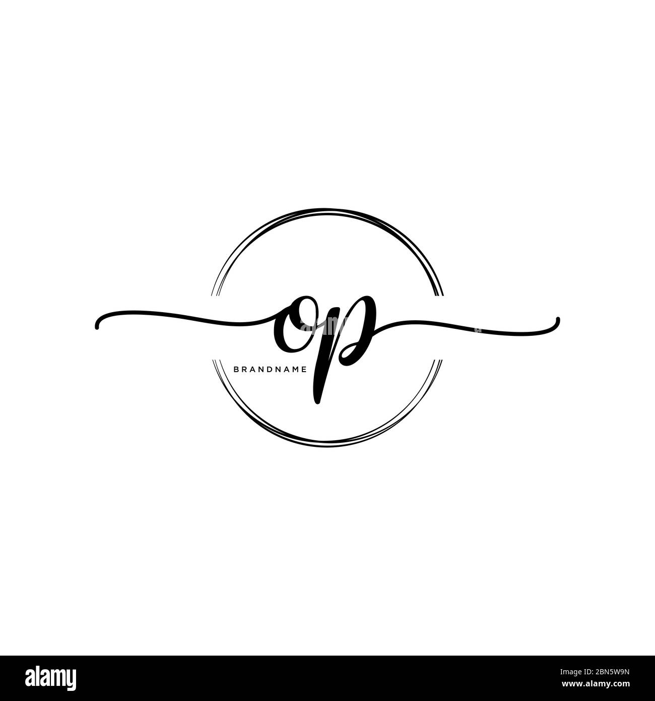 Op initial logo hi-res stock photography and images - Alamy