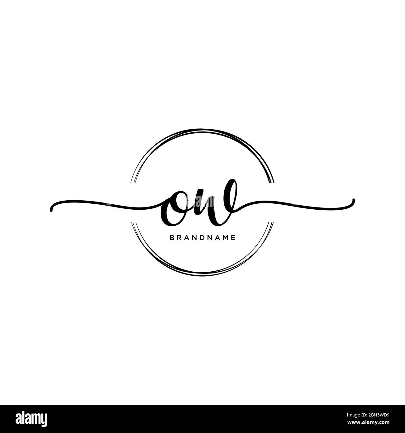 Letter ow vector vectors hi-res stock photography and images - Alamy