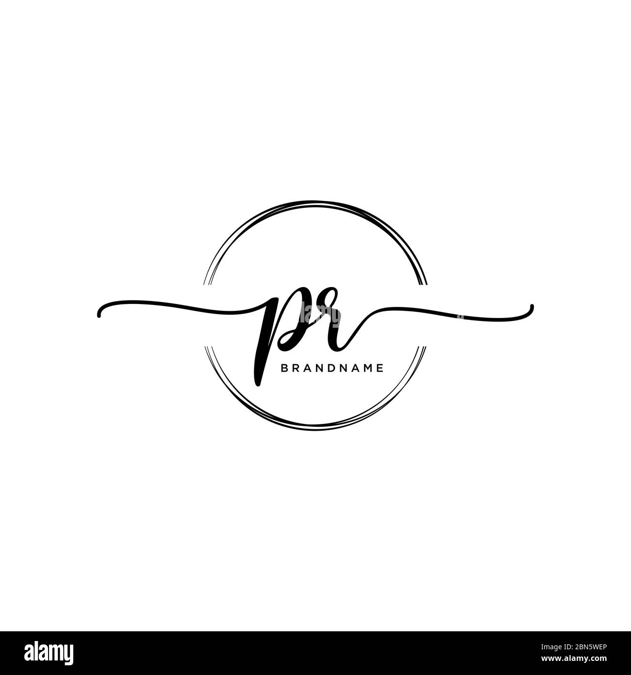 Pr initials logo Stock Vector Images - Alamy