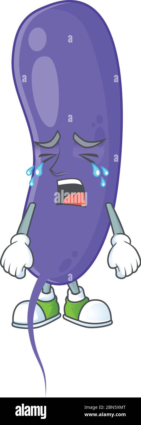 A crying cholerae cartoon character drawing concept Stock Vector Image ...