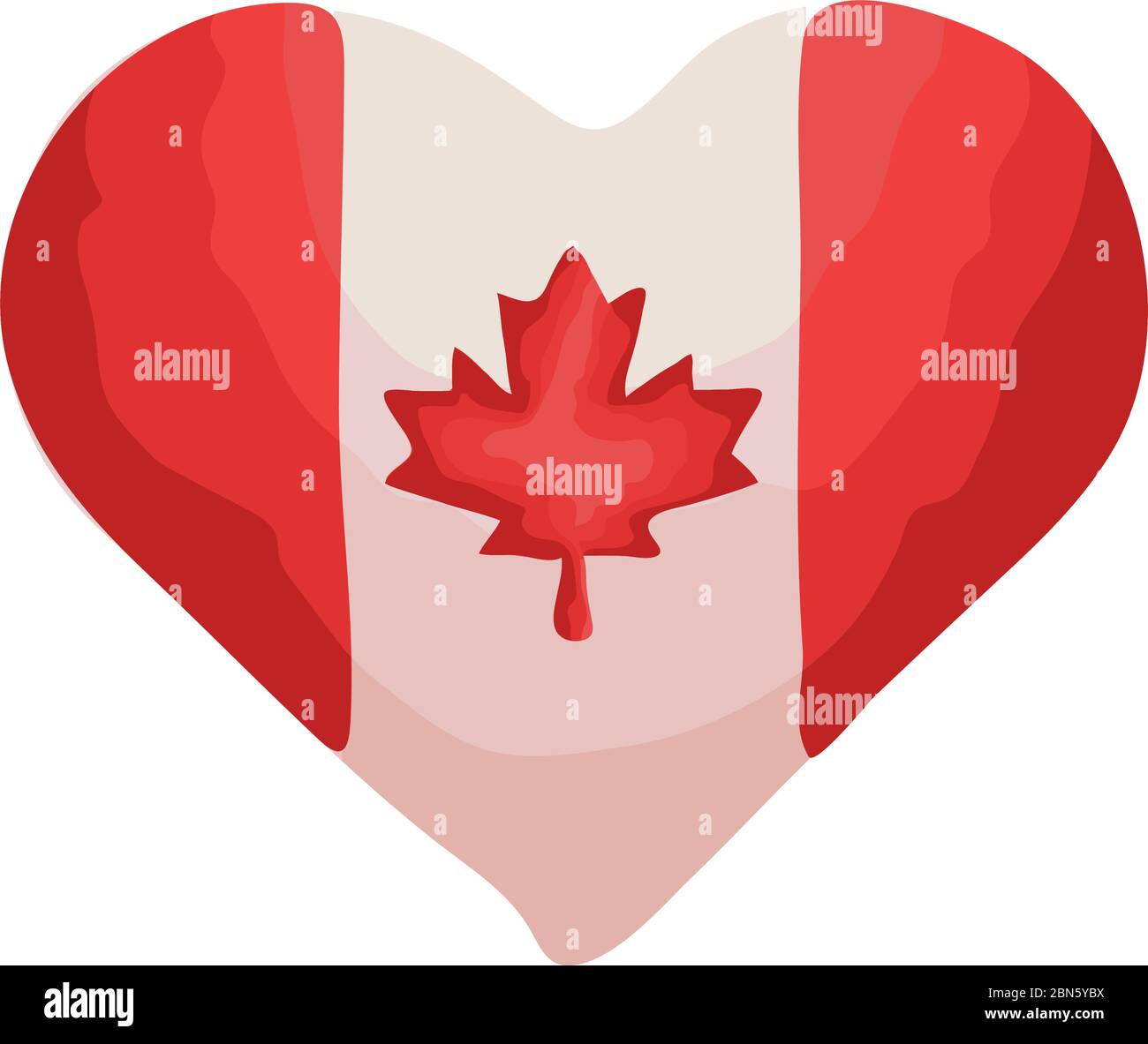 heart with canada flag flat style icon Stock Vector Image & Art - Alamy