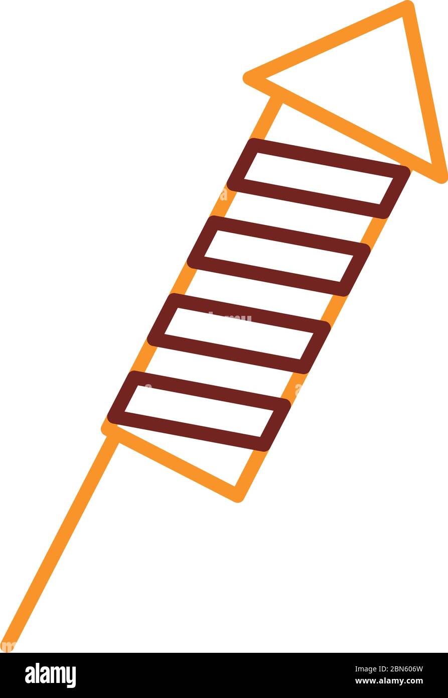 rocket firework line style icon Stock Vector Image & Art - Alamy