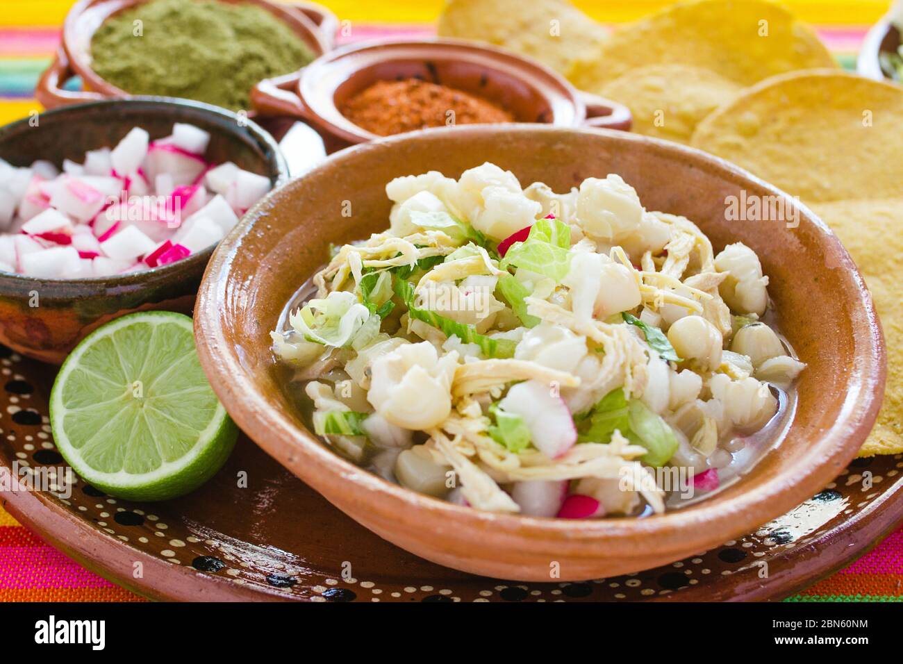 Pozole Mexican corn soup, Traditional food in Mexico made with corn ...