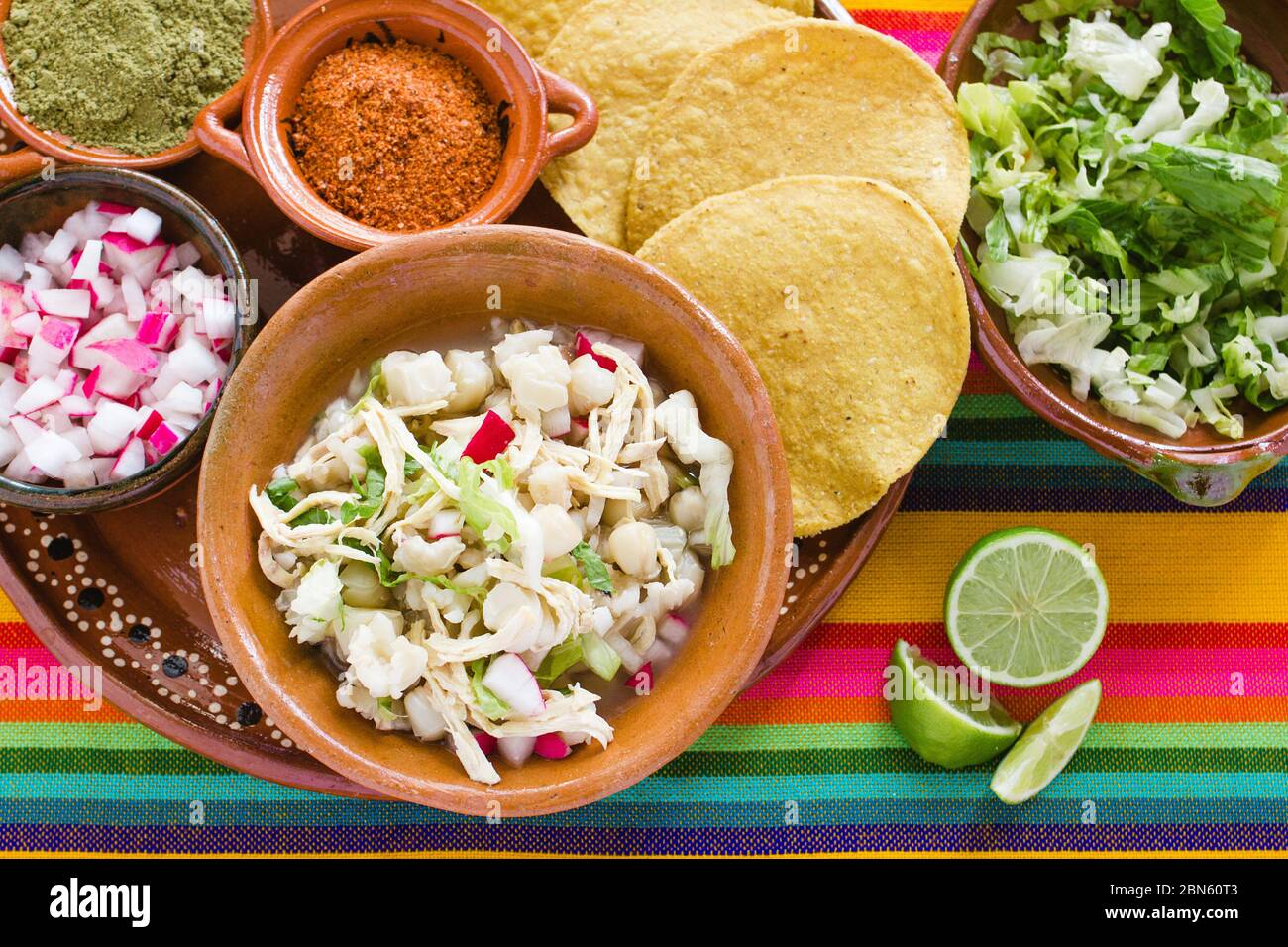 Pozole Mexican corn soup, Traditional food in Mexico made with corn ...