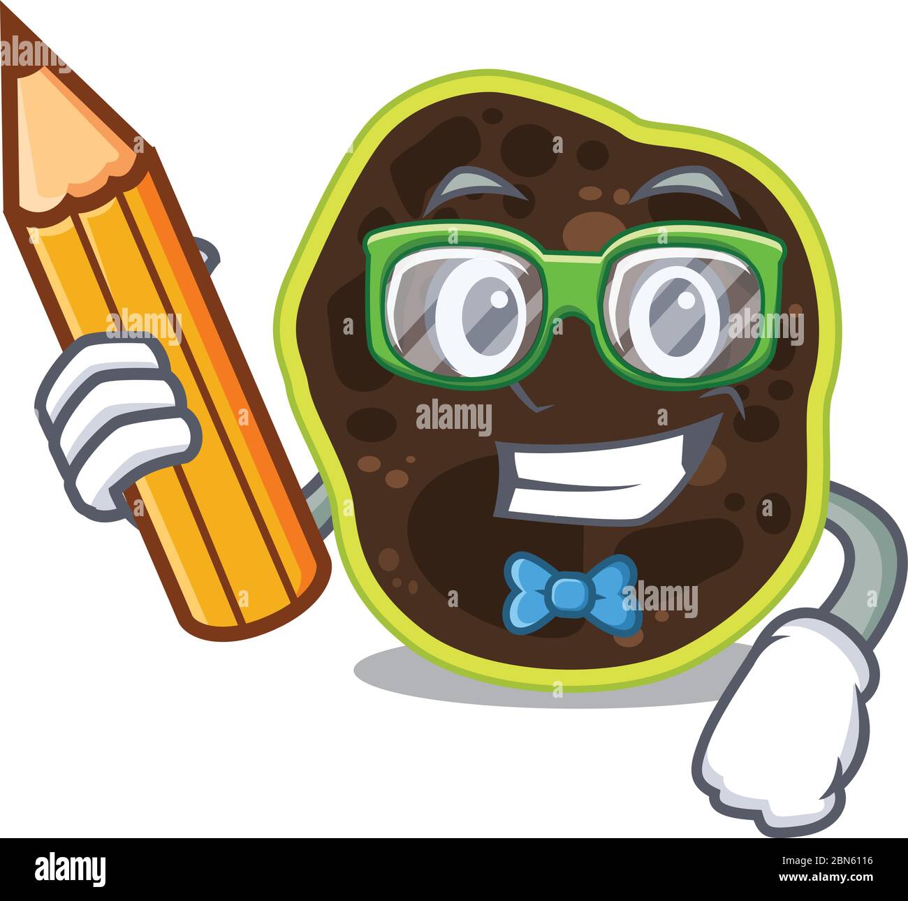 A clever student firmicutes cartoon character study at home Stock ...