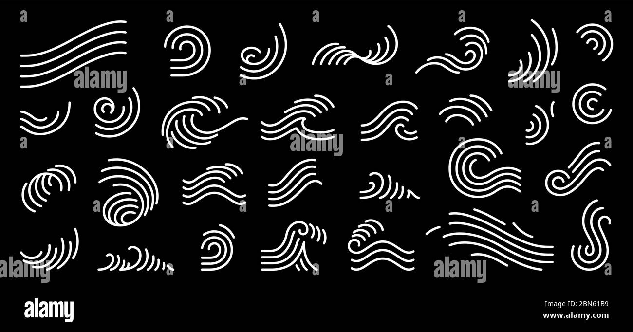 Line stripe for logo design and decoration. Single line stroke ...