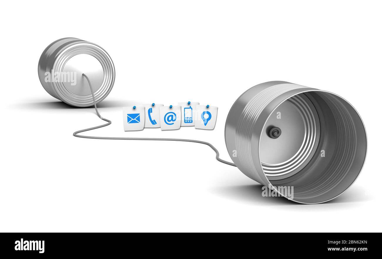 communicate with someone on white background Stock Photo - Alamy