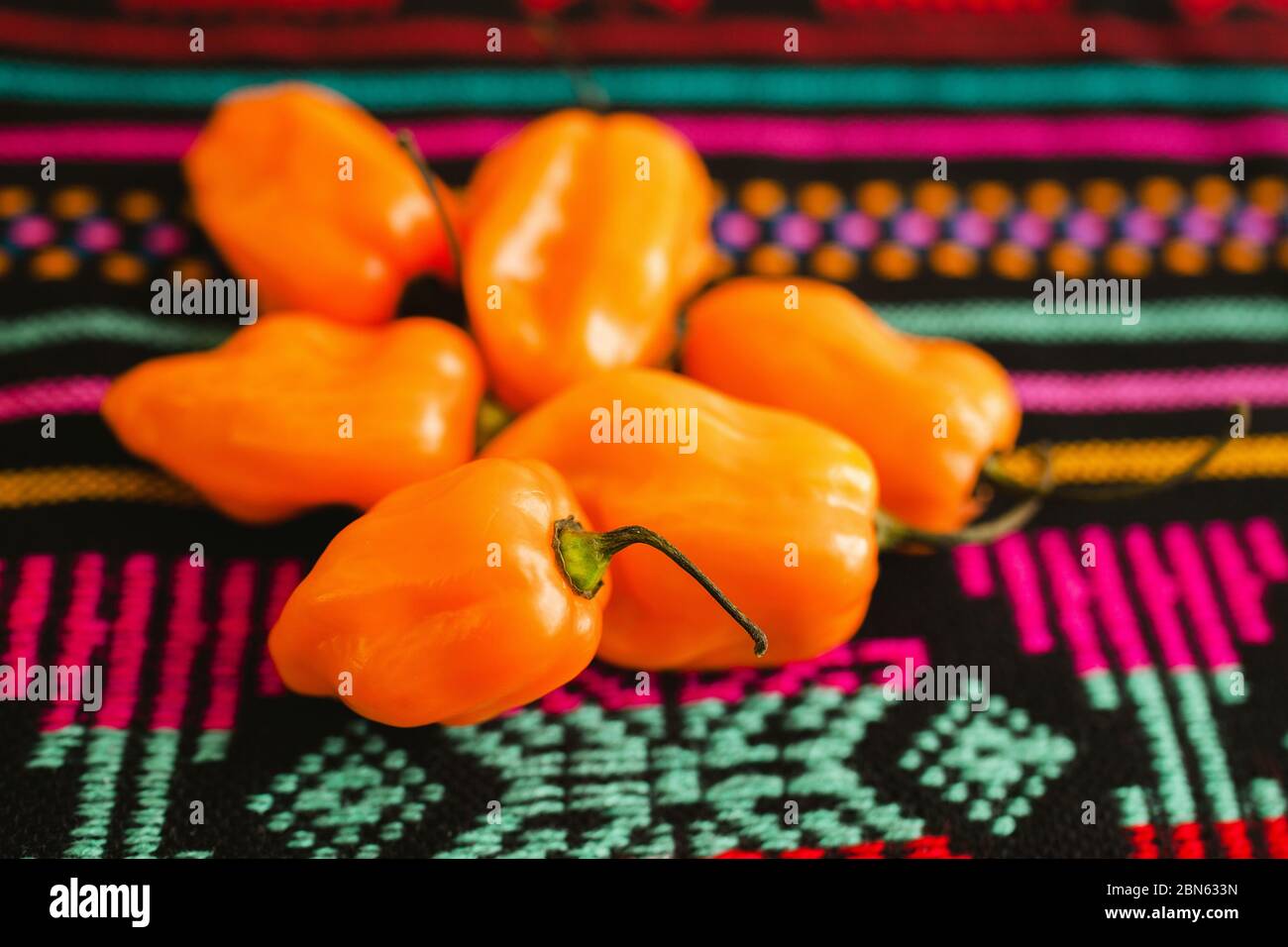 habanero chilli, mexican chilies spicy food in mexico Stock Photo - Alamy