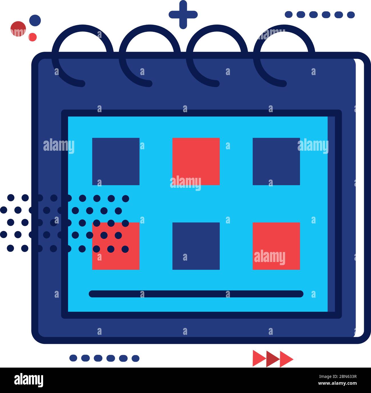 calendar with france flag colors flat style Stock Vector Image & Art ...