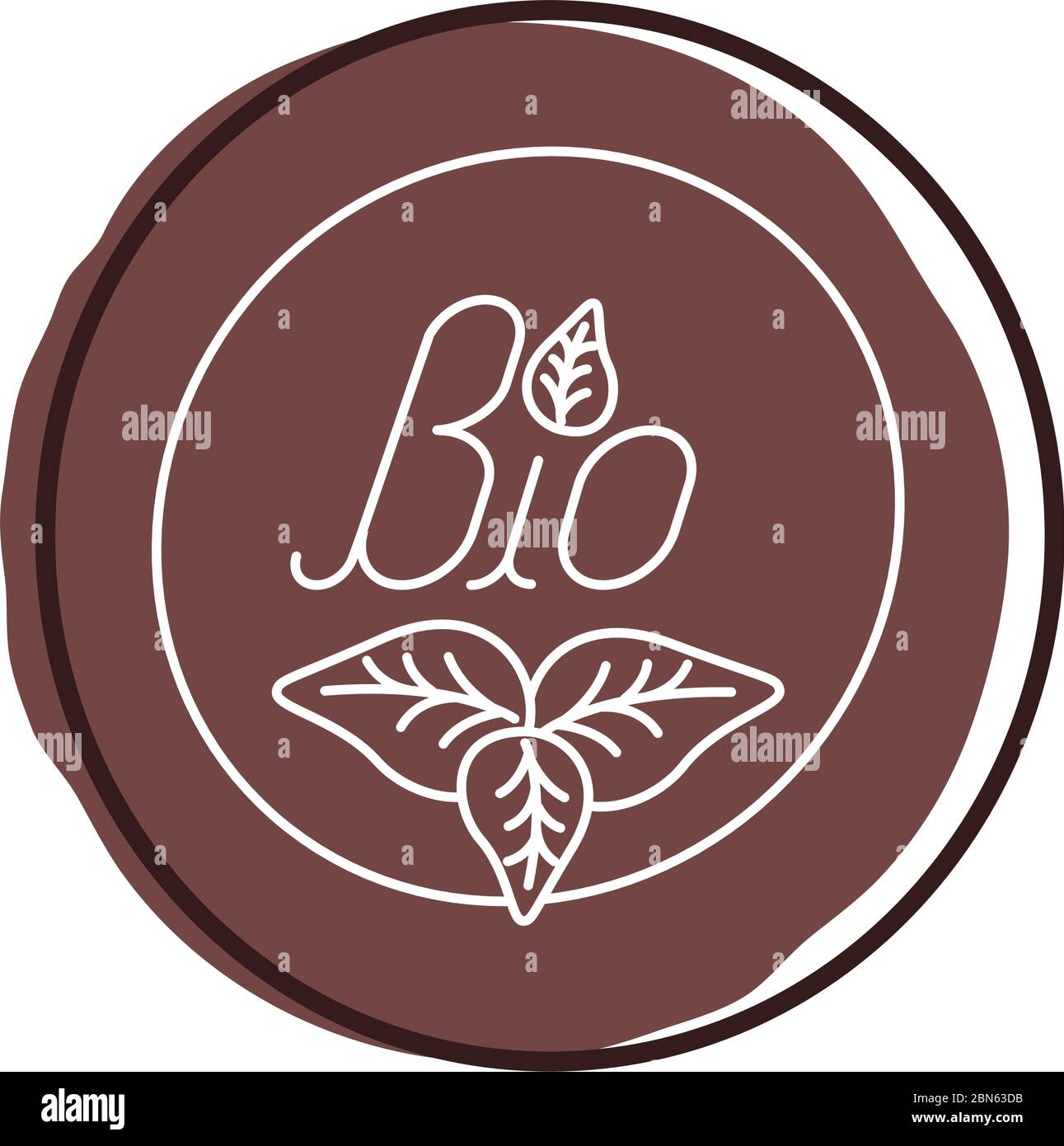 bio lettering block style icon Stock Vector Image & Art - Alamy