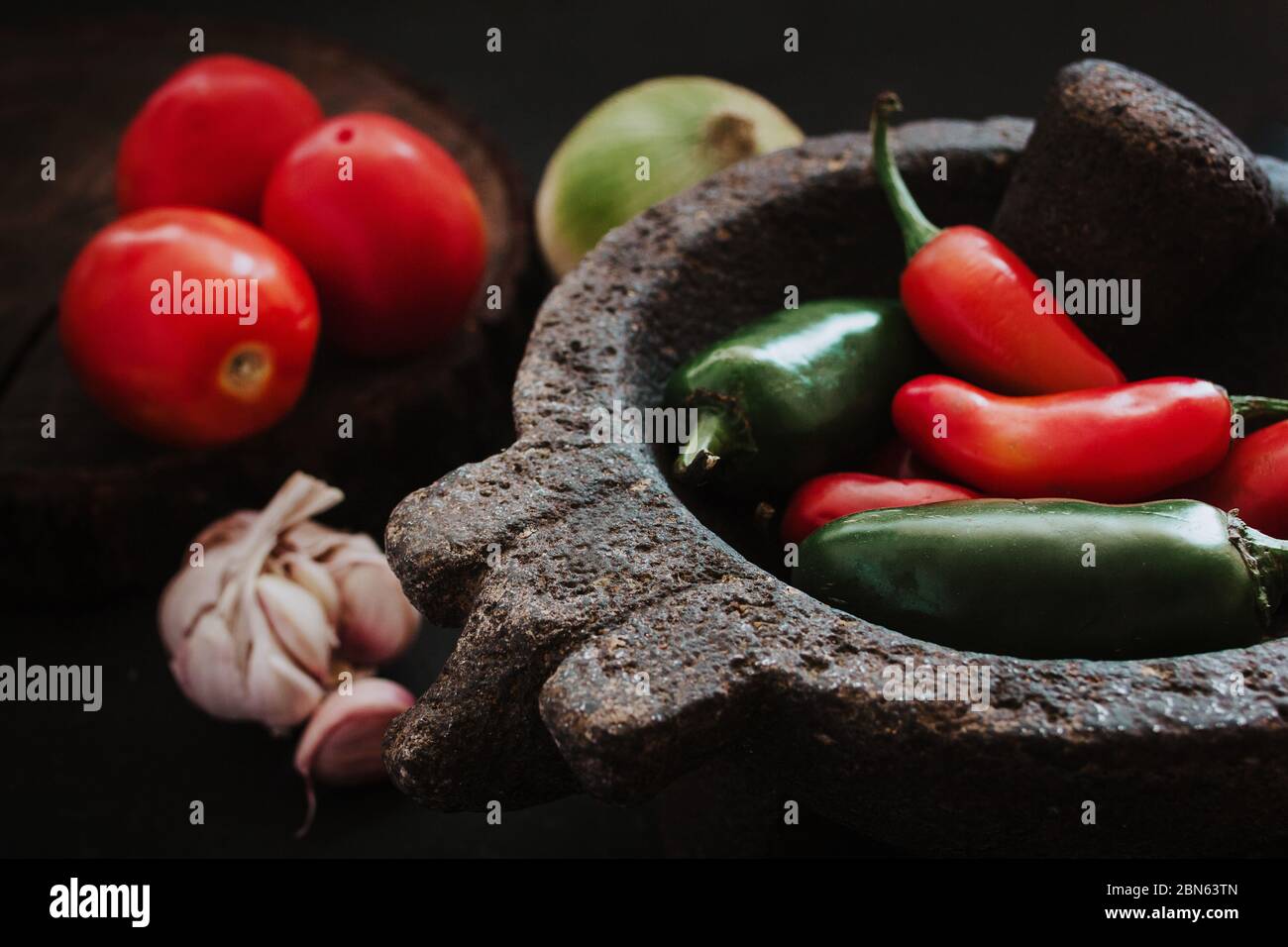 chilies for a mexican sauce, spicy food in mexico Stock Photo - Alamy