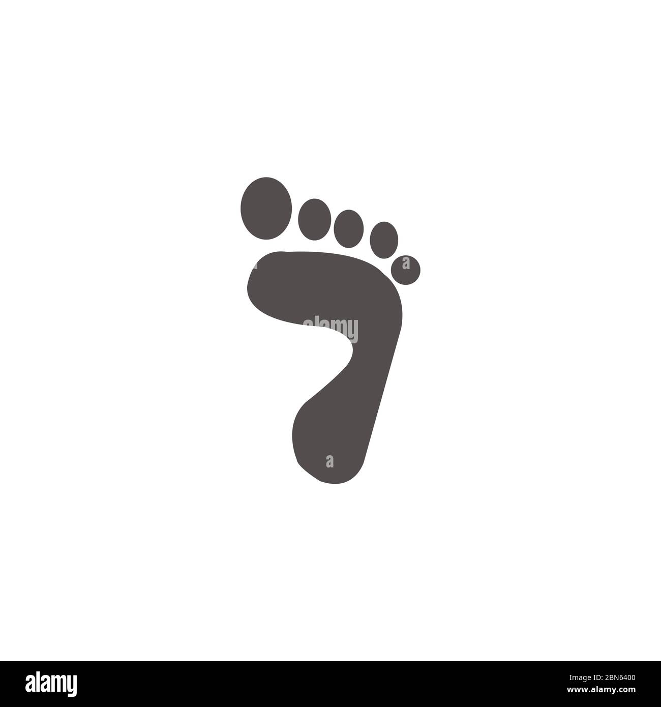 colorful footprint on white background Stock Photo - Alamy