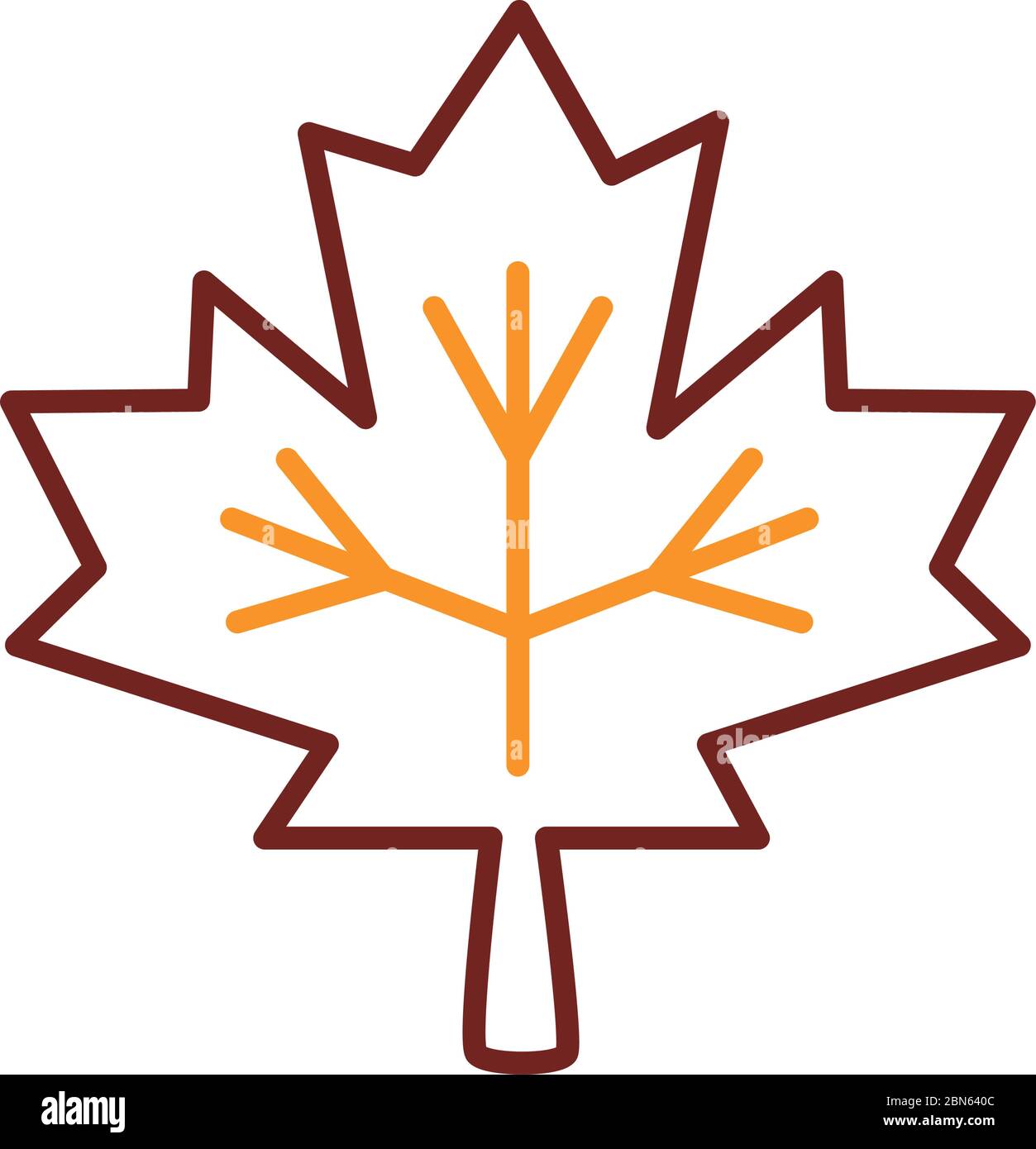 maple leaf canadian line style Stock Vector Image & Art - Alamy