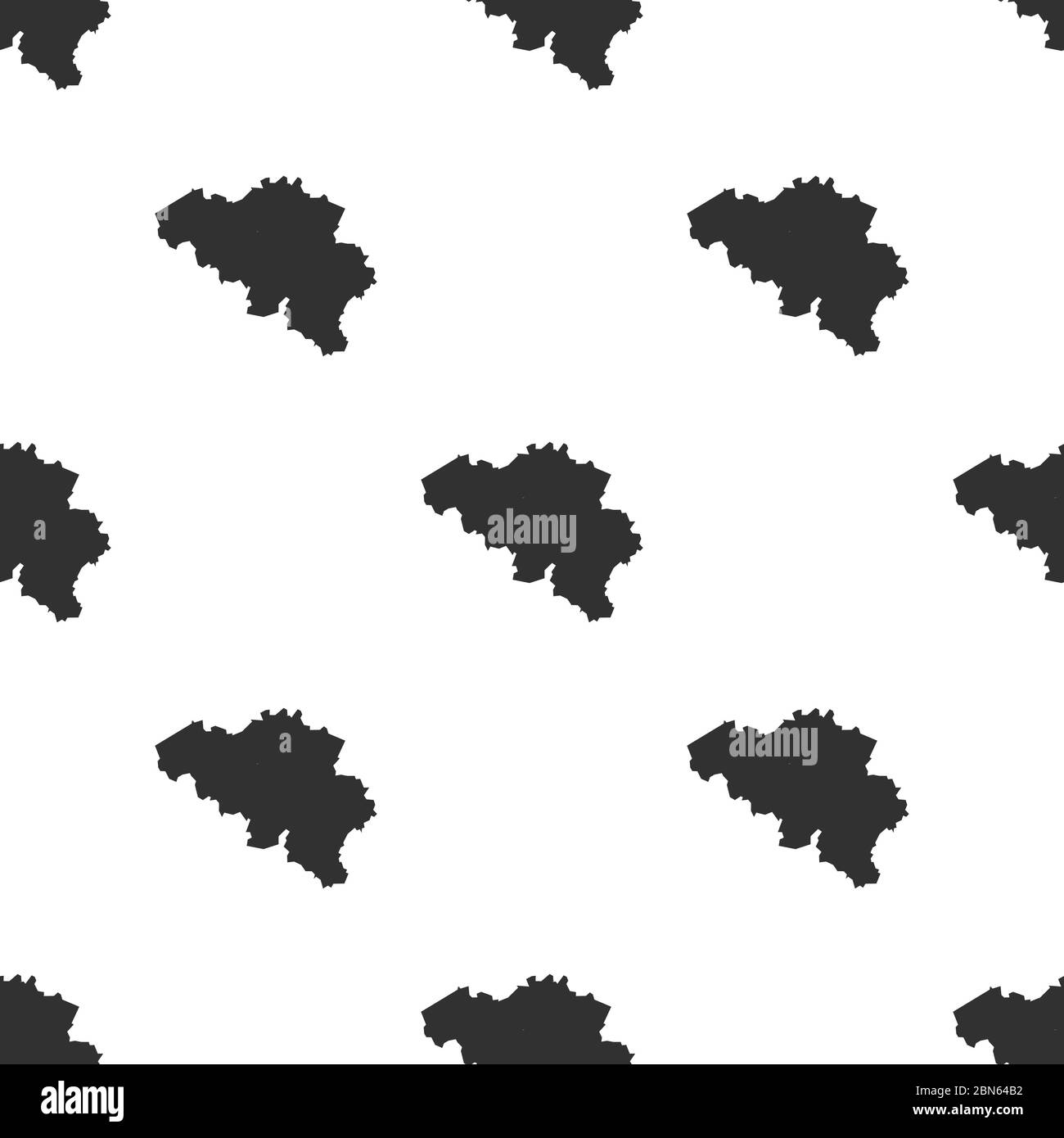 Belgium map pattern. The country in the form of borders. Stock vector ...