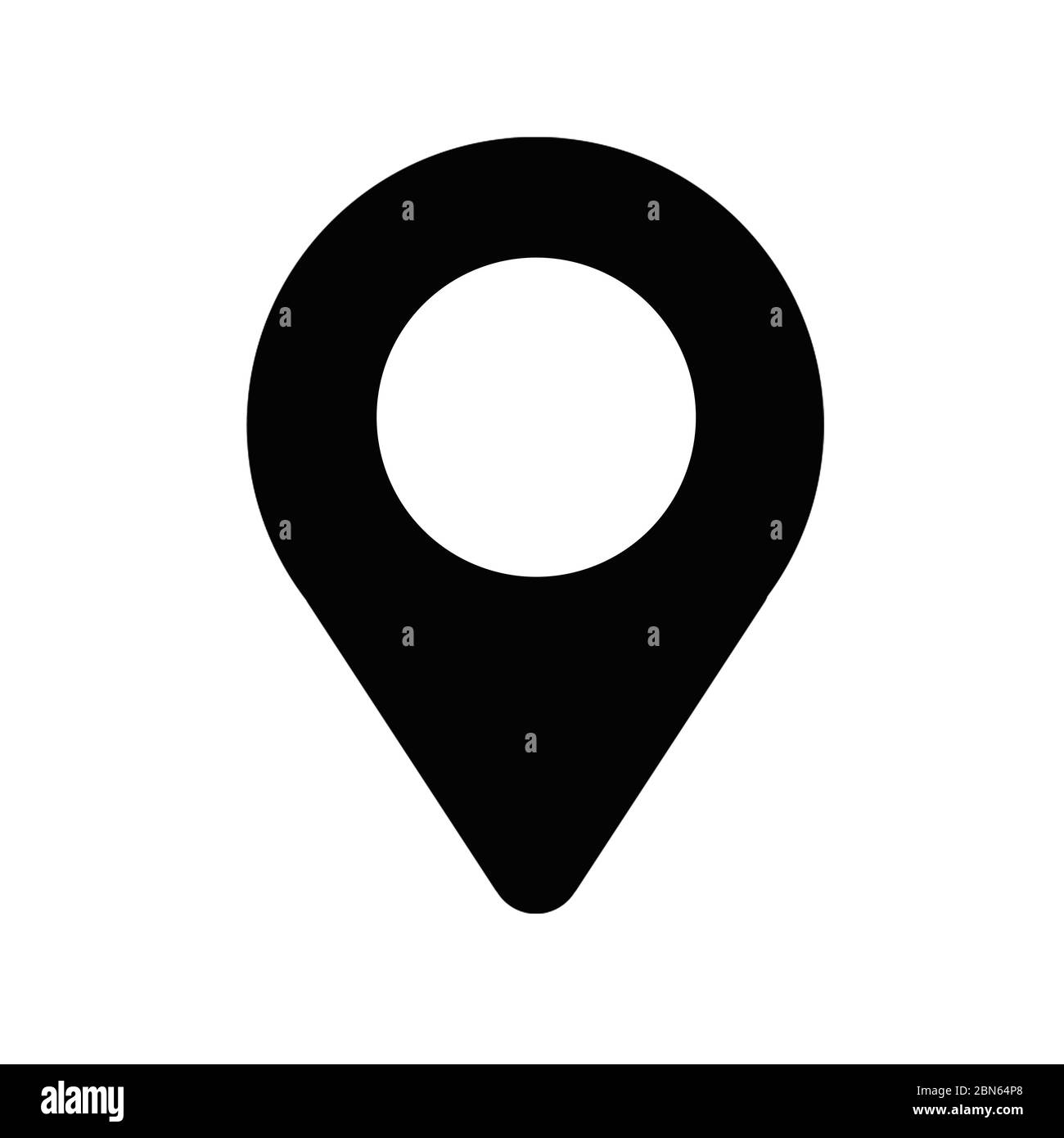 silhouette of location on white background Stock Photo - Alamy