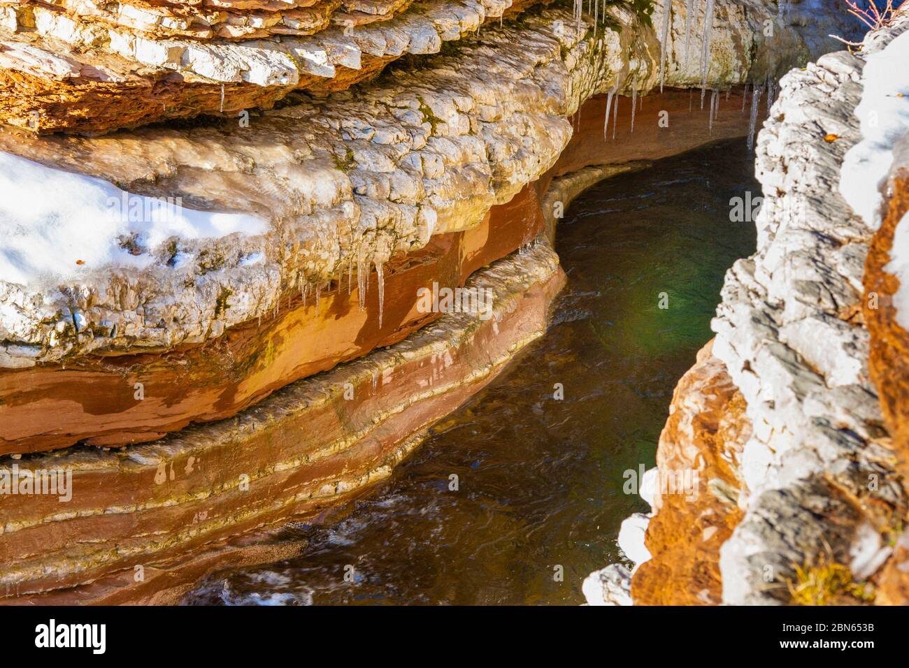 Italy Veneto - Valbelluna - San Antonio di Tortal - Trichiana Canyon ...